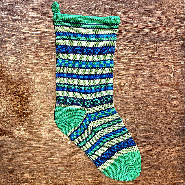 Ravelry: Fair Isle Christmas Stocking pattern by Leila Jacob
