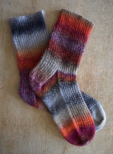 Ravelry: Strie Socks, Top Down pattern by Lara Neel