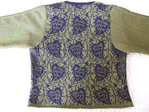 Ravelry: Green Cardigan With Leaves (page 160) pattern by Solveig Hisdal