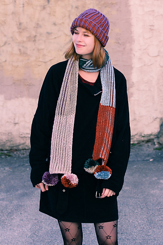 Ravelry: PatchRib Scarf pattern by Jennifer Dassau