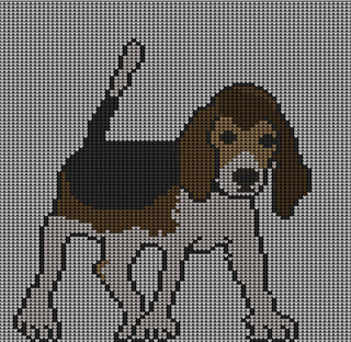 Ravelry: Beagle dog intarsia knitting pattern pattern by irene court