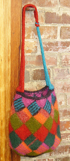 Ravelry: knittinweaver's Entrelac Felted Bag, worsted weight