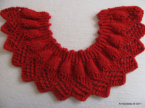 Ravelry: Candy Apple Red Lace Collar pattern by Debby Decker