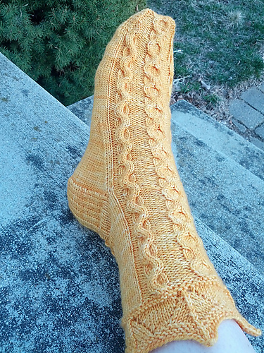 Ravelry: Princess Buttercup Socks pattern by KnittyMelissa