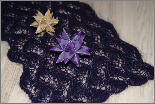 Ravelry: Fuji Feather Lace Wrap pattern by Nicky Epstein