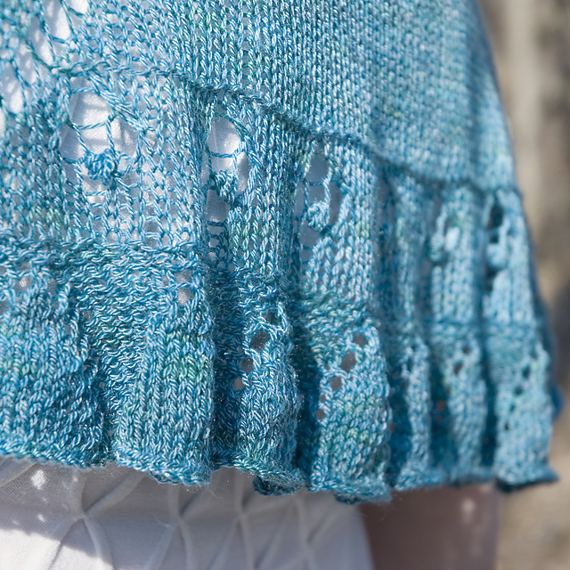 Ravelry: Simply Ruffled Shawlette pattern by Kelene Kinnersly