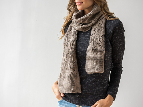 Ravelry: Diamonds on a Scarf pattern by Kelene Kinnersly