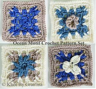 Ravelry: Ocean Motif Set pattern by Jessica Schleicher