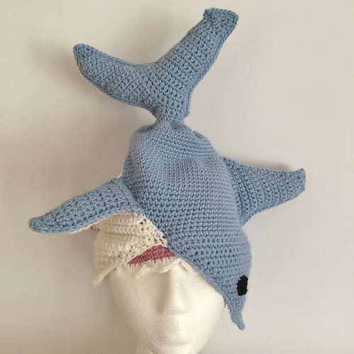 Ravelry: Great White Shark Hat pattern by Jessica Schleicher