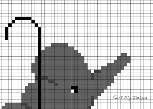 Ravelry: C2C Elephant Floating on Umbrella Blanket Graph pattern by ...