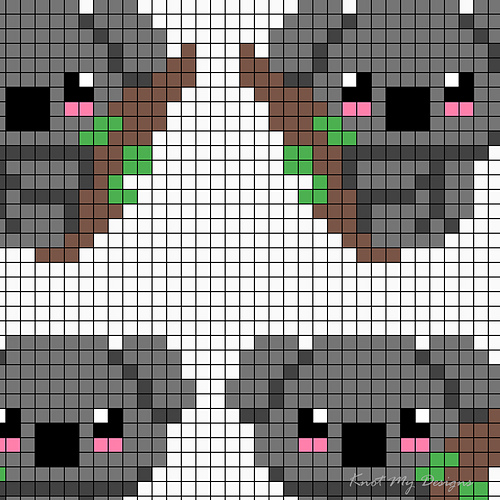 Ravelry: C2C Baby Koala Colonies Throw Graph pattern by Apeksha Prasad