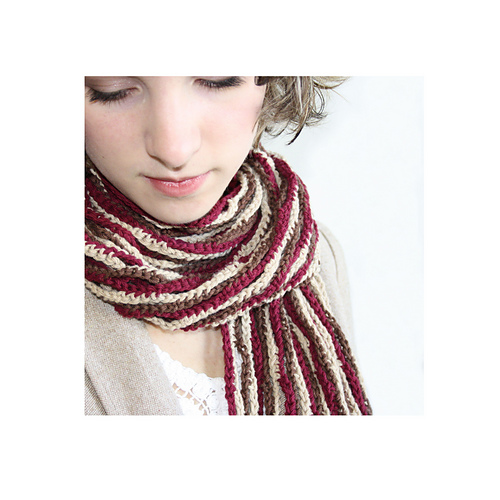 Ravelry: Easy Striped Scarf pattern by Kim Miller