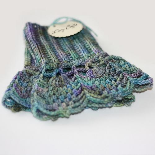 Ravelry: Lacy Cuffs pattern by Kim Miller
