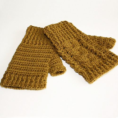 Ravelry: Braided Fingerless Mitts pattern by Kim Miller
