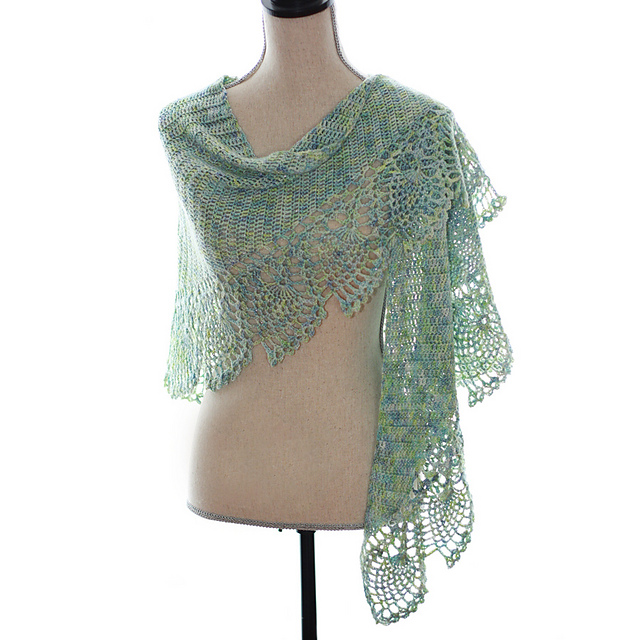 Ravelry: Sea Glass Shawl pattern by Kim Miller