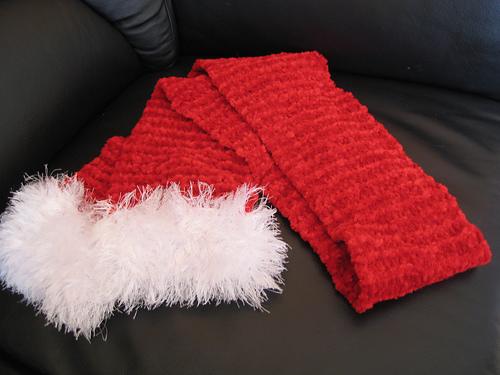 Ravelry: Santa Claus Scarf (Knit) pattern by Lion Brand Yarn