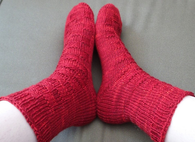 Ravelry: Red Queen Socks pattern by Melanie Leeb