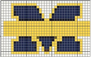 Ravelry: University Of Michigan Chart pattern by Kody May Kline