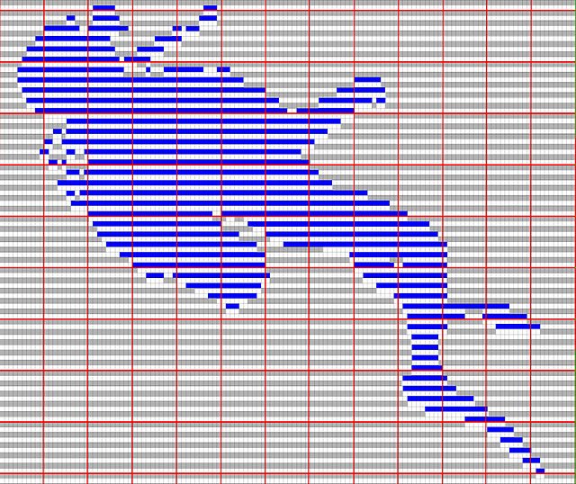 Ravelry: Scuba Diver Illusion Chart pattern by Nelleke Kool