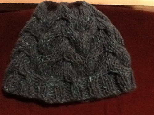 Ravelry: Cable Chevron Hat pattern by Gretchen Tracy