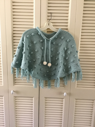 Ravelry: Popcorn poncho pattern by Loulalalou