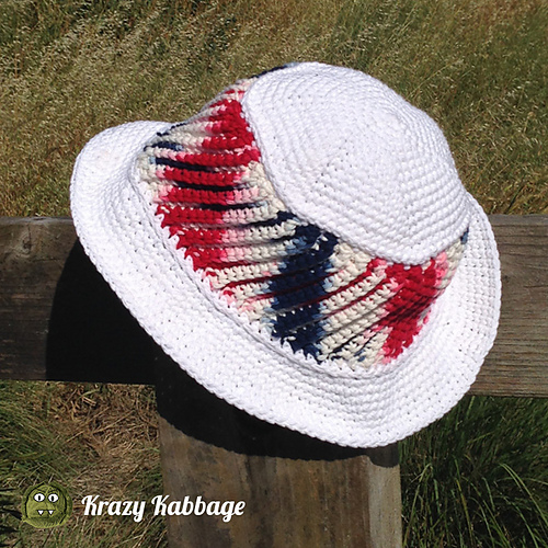 Ravelry: Color Splash Sun Hat pattern by Krazy Kabbage