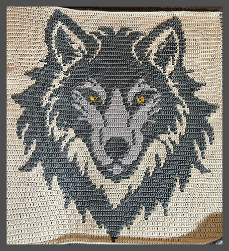 Ravelry: Mosaic Wolf pattern by Susanne Toth