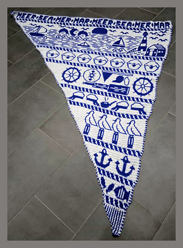 Ravelry: Mosaic Maritime Love pattern by Susanne Toth