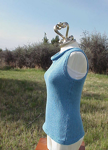 Ravelry: Drapey Cowl Neck Tank Top pattern by Kris Basta - Kriskrafter, LLC