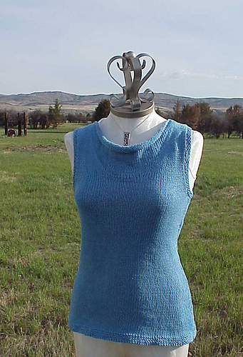 Ravelry: Drapey Cowl Neck Tank Top pattern by Kris Basta - Kriskrafter, LLC