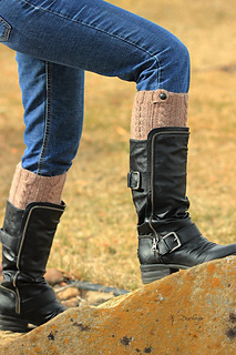 Ravelry: Cabled Boot Toppers pattern by Krista Boatman