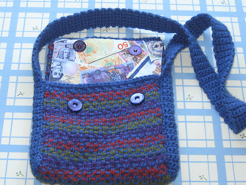 Ravelry: Tweed Stitch Stripe Bag pattern by Kristi Sweeney