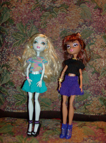 Ravelry: Monster High Reversible Mock Pleat Skirt and Top pattern by ...