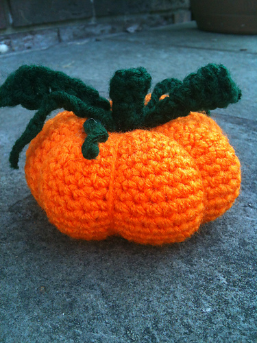 Ravelry: Crocheted Pumpkin Pincushion pattern by Armina Parnagian