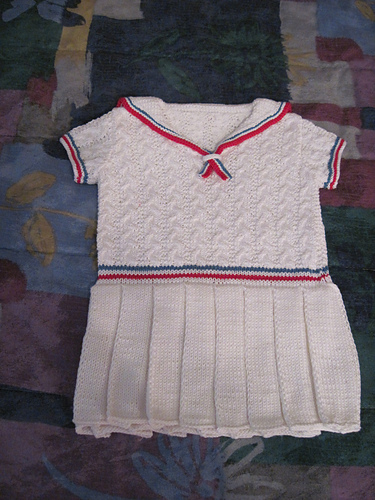 Ravelry: Cabled Sailor Dress pattern by Patons
