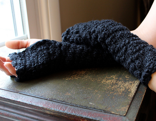 Ravelry: Simple (but heavenly soft!) Gauntlets pattern by Kimberly Porter