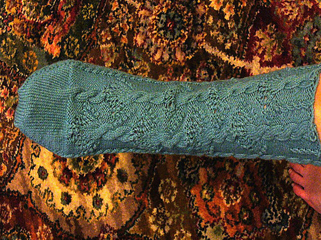 Ravelry: Peacock Tail Socks pattern by Kathy Stearns