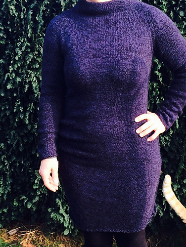 Ravelry: Tunic Diagonal Dress pattern by Hinterm Stein
