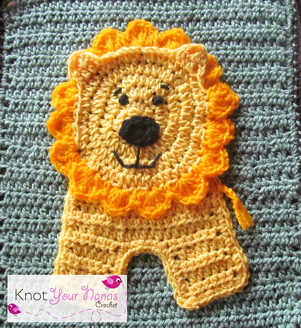 Ravelry: Lion Applique pattern by Teri Heathcote