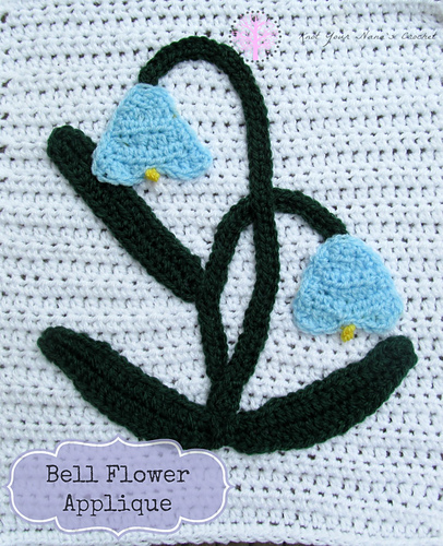 Ravelry: Bell Flower Applique pattern by Teri Heathcote