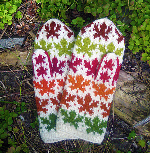 Ravelry: Maple Leaves Mittens pattern by Natalia Moreva