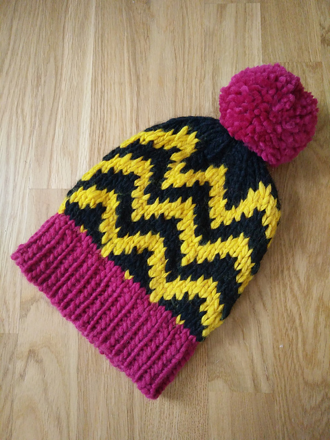 Ravelry: Shea Chevron Hat pattern by Whitney W