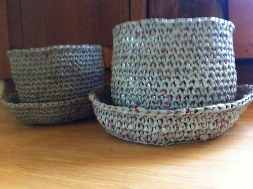 Ravelry: Upcycled Plastic Cup & Dish Containers pattern by Halliday Nelson