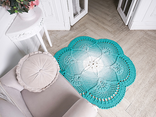Ravelry: Rug LaceShell pattern by Tatiana Ryazanova