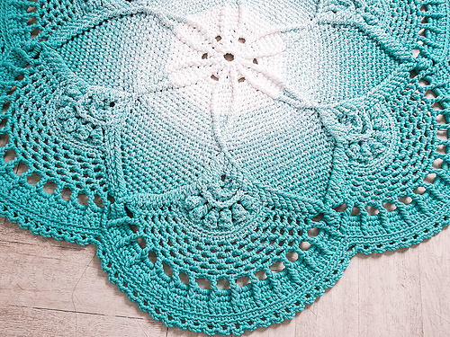 Ravelry: Rug LaceShell pattern by Tatiana Ryazanova