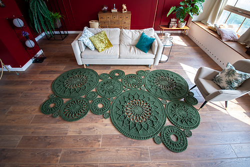 Ravelry: Rug LaceSunflowers pattern by Tatiana Ryazanova