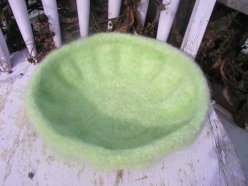 Ravelry: lacommon's Green Felted Bowl