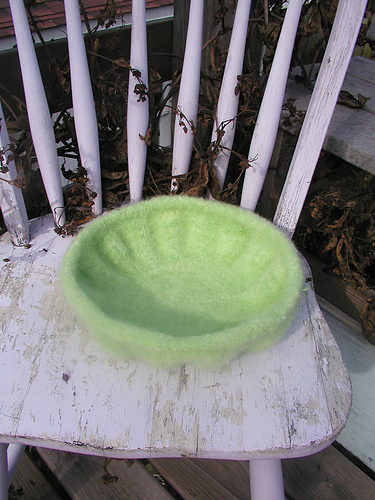 Ravelry: lacommon's Green Felted Bowl
