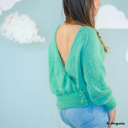 Ravelry: Cache-coeur Femme Cumulus pattern by La Droguerie