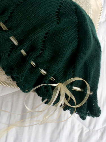 Ravelry: Abigail Ruffled Nightcap pattern by Caroline Steinford